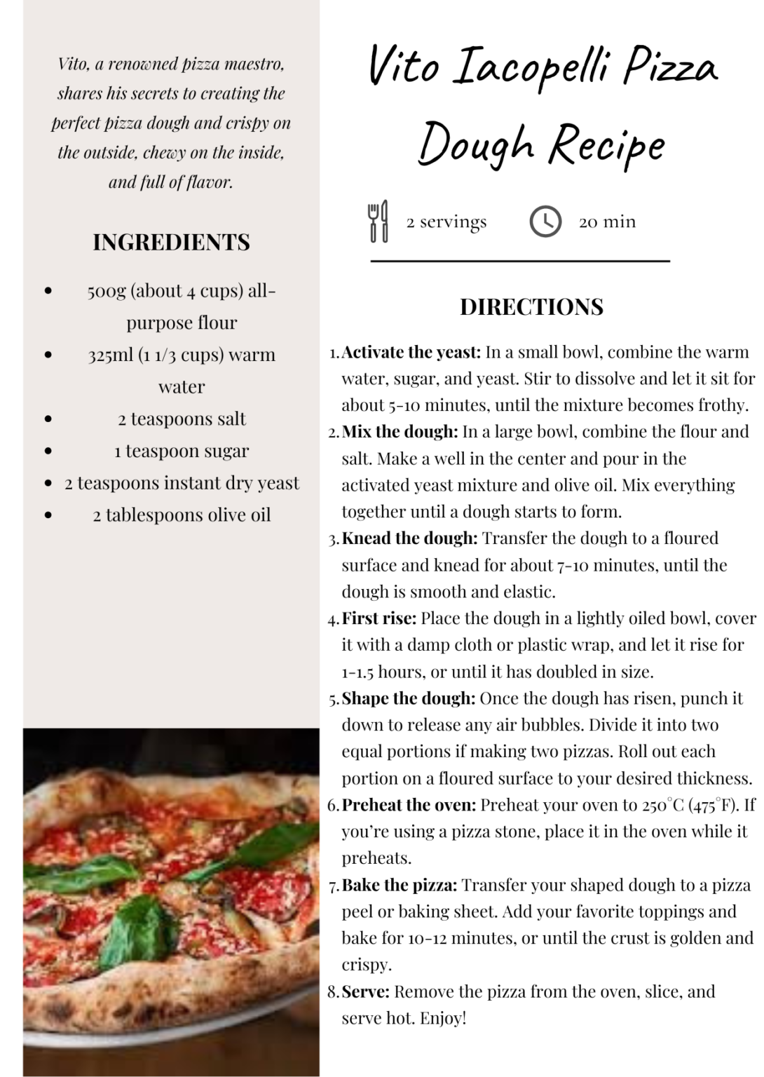 How to Make Vito Iacopelli Pizza Dough with Video - Recipe Royale